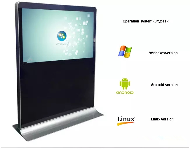 55 Inch Interactive Digital Signage , IR Touch Screen Hotel Lobby Kiosk