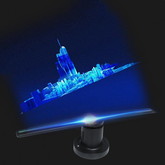 65cm 4 Blades Spinning Led Hologram , Holographic 3d Led Fan 450x224px ...