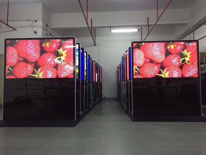 65 Inch Freestanding Digital Display , Horizontal Digital Signage Full ...