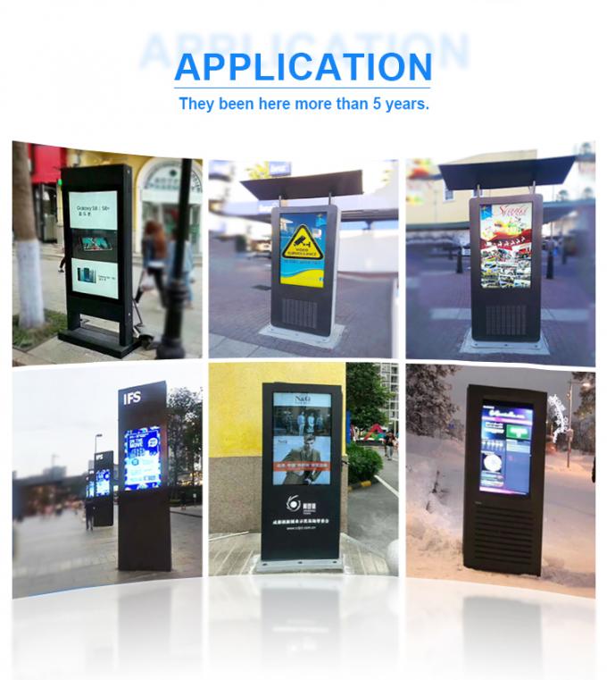 Standalone Outdoor Digital Signage , 43 65 Inch Outdoor Advertising ...