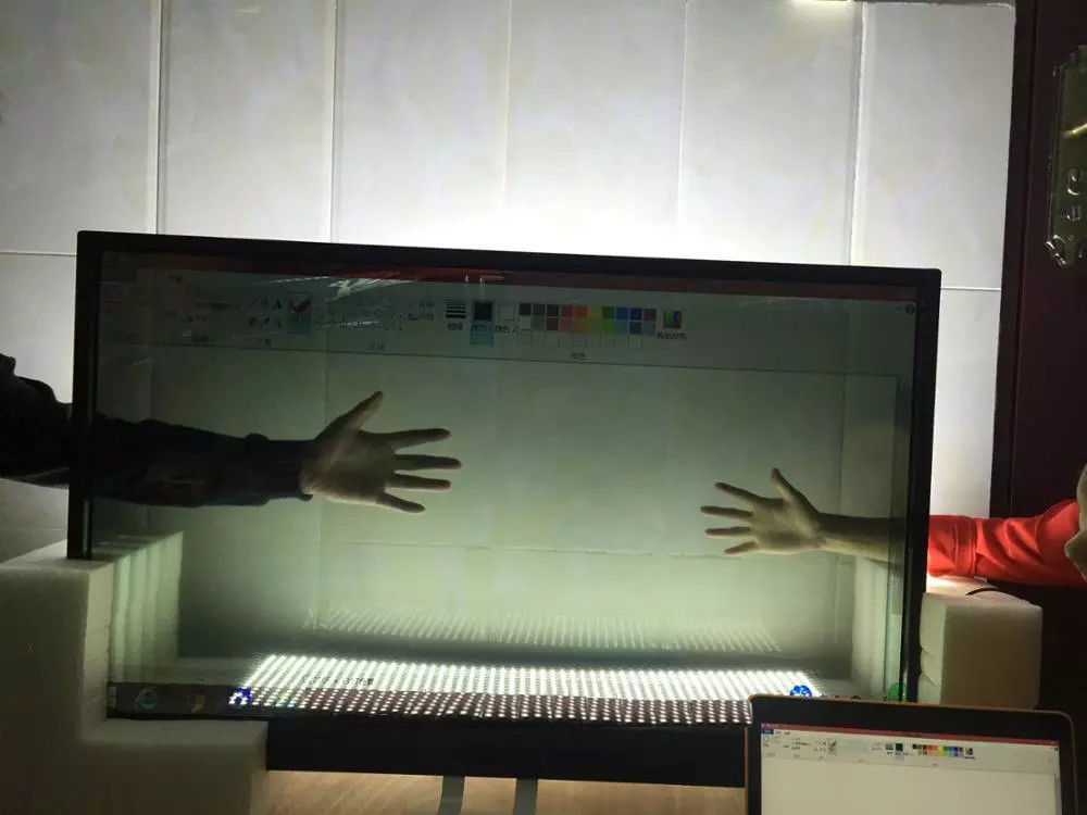 Colorful Refrigerator With Lcd Touch Screen , Flexible Size Transparent ...