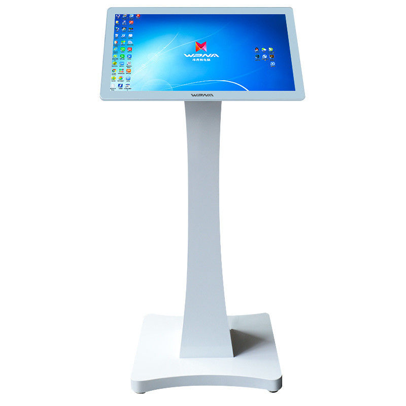 White Self Ordering Kiosk , 22 Inch All In One Digital Signage For ...