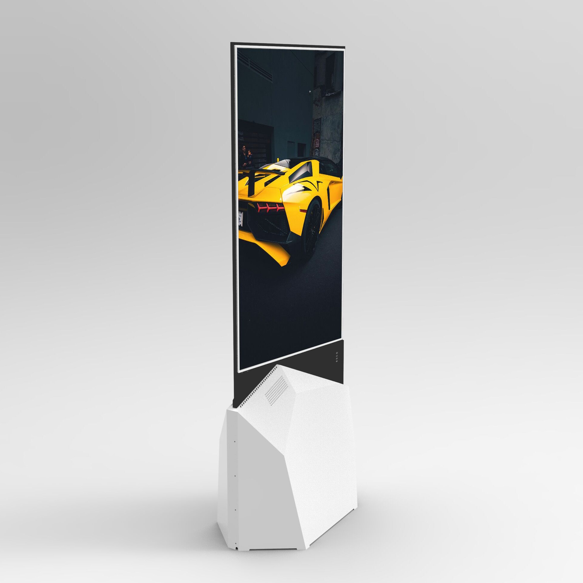 1.98cm Thickness Indoor Digital Signage With Dual Screen Aluminum Alloy ...